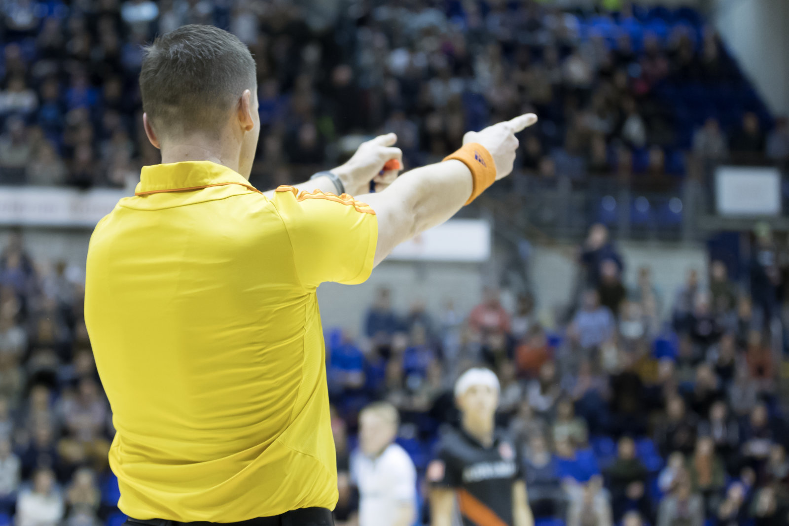 WK Zaal met scheidsrechter Bart de Liefde toch Nederlands tintje
