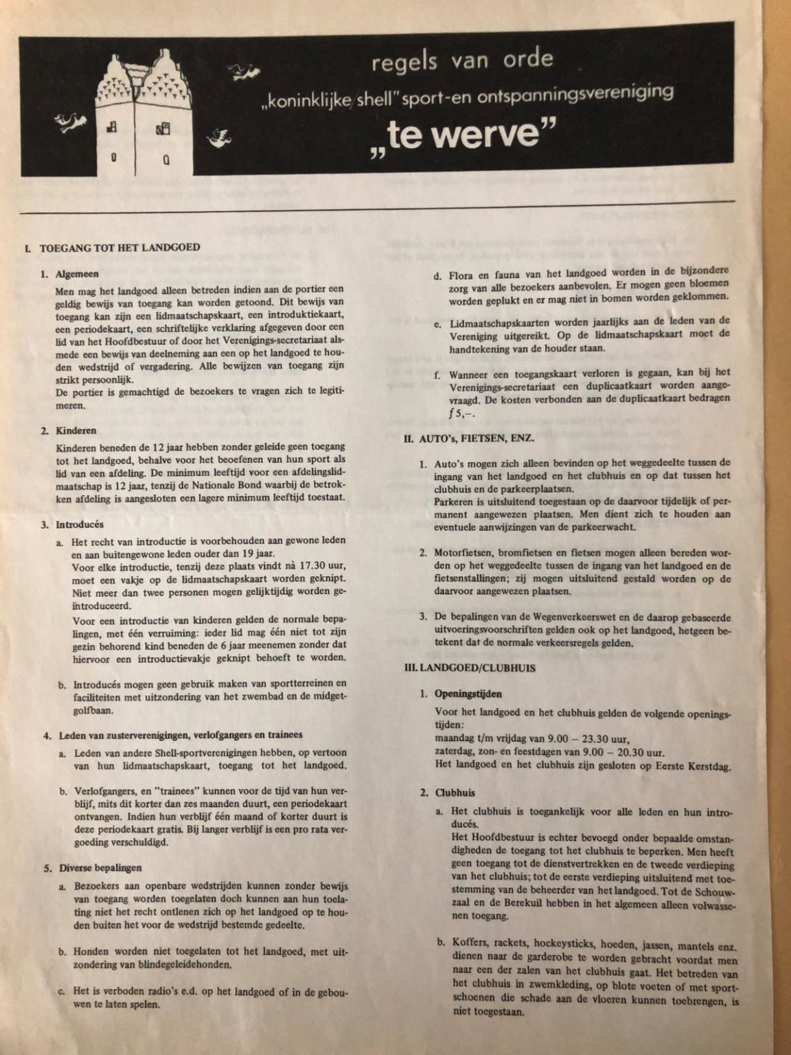 De verdwenen club: Te Werve