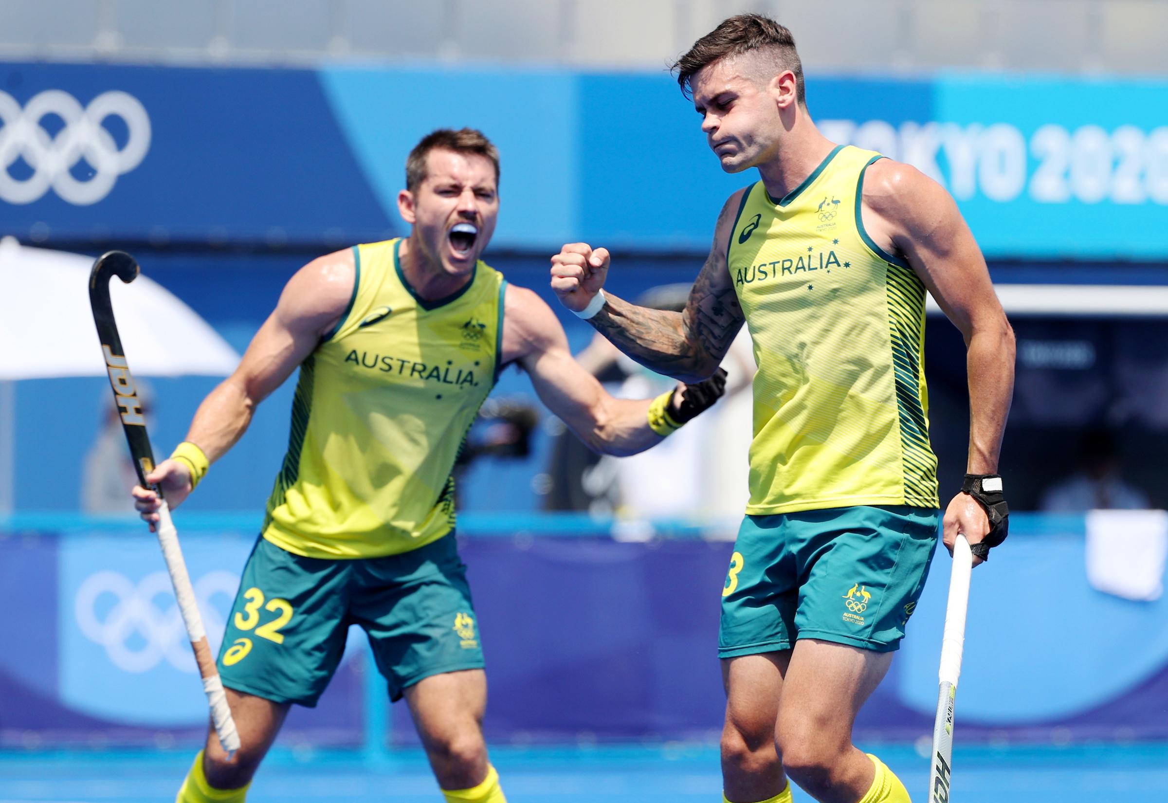 Jeremy-Hayward-Blake-Govers-Australië-Heren-FIH-Worldsportpics - Hockey.nl