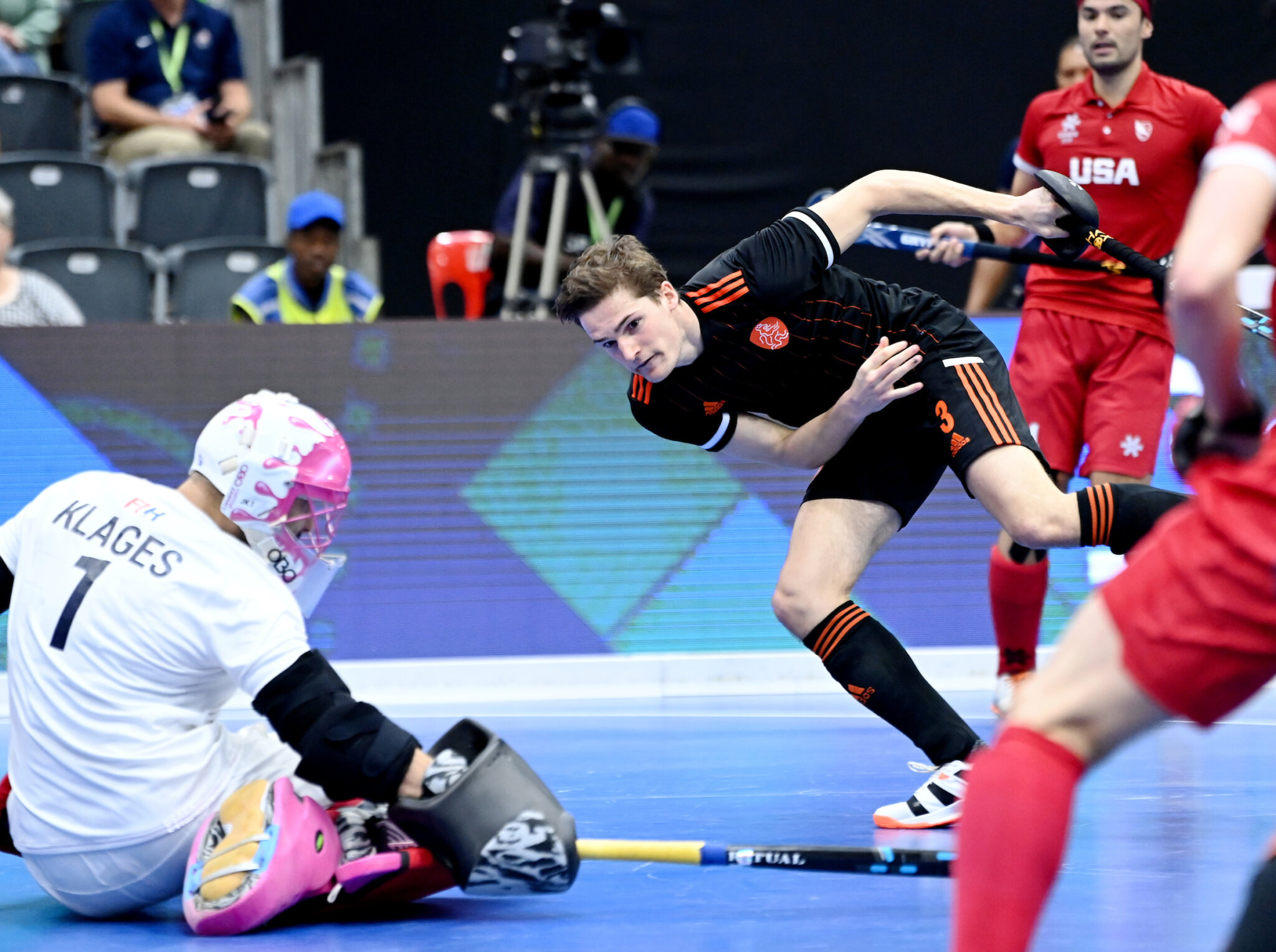 Oranje Heren naar finale na meeslepend gevecht met VS