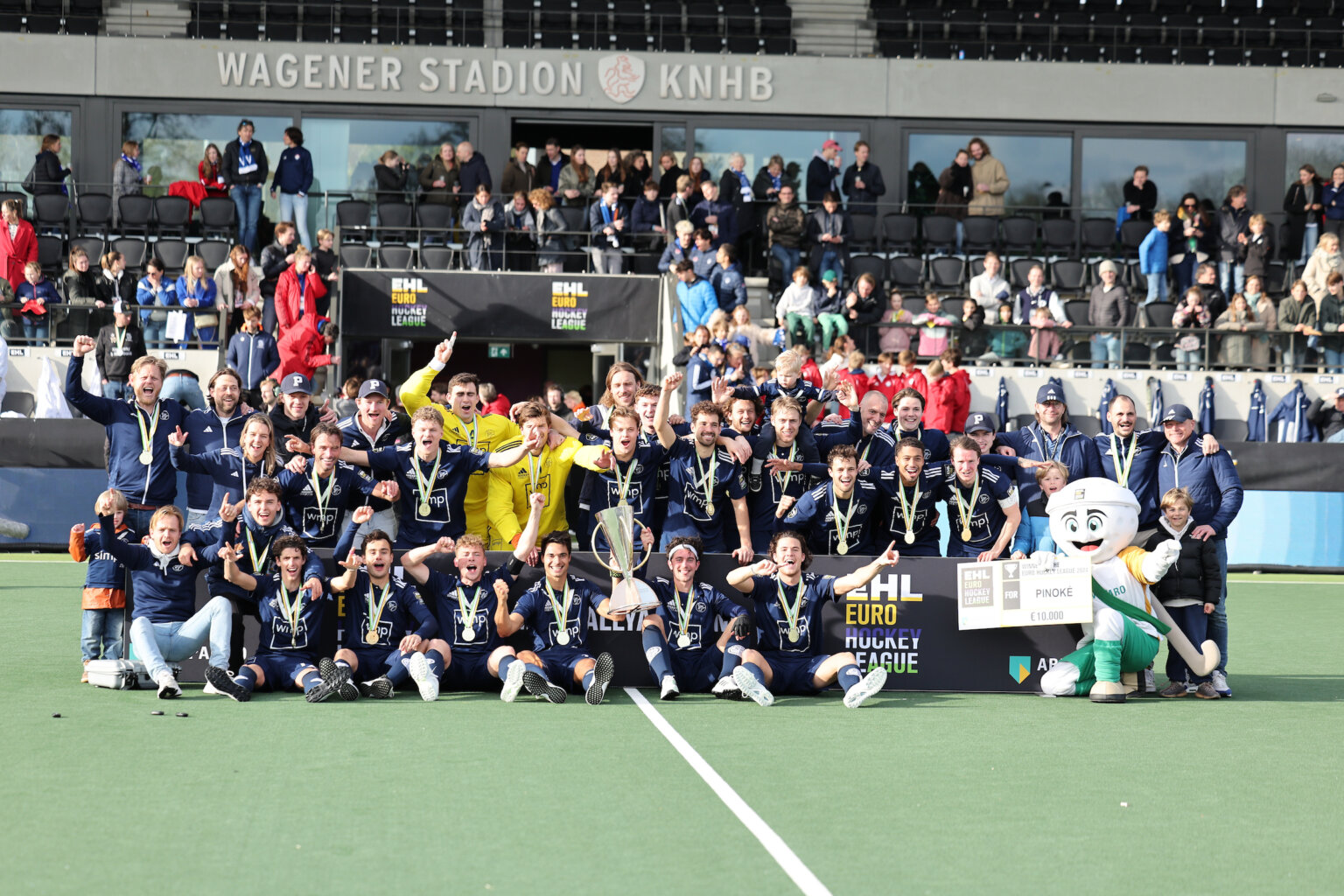 Pinoké wint EHL na kansenarme finale tegen Kampong: 1-0