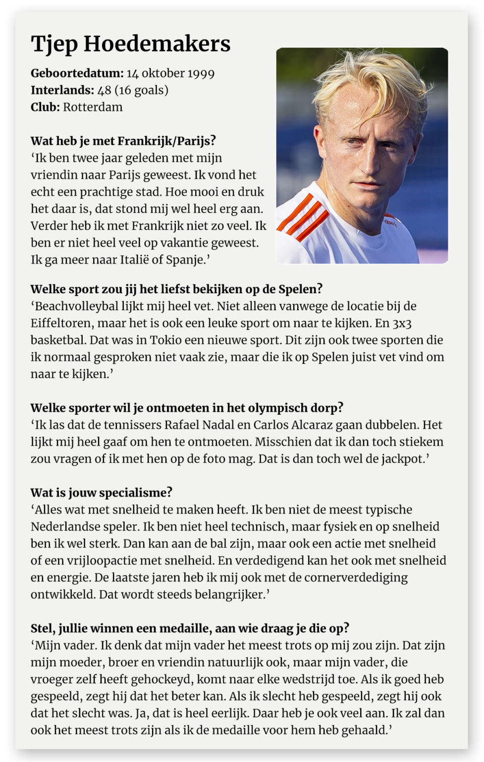 De groei van Tjep Hoedemakers: van stand-in tot echte olympiër